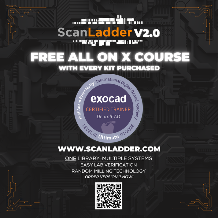 Scan Ladder Titanium Direct Kit for Precise Full Arch