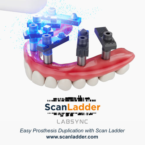 Scan Ladder LabSync Titanium Scan Bodies for Full Arch